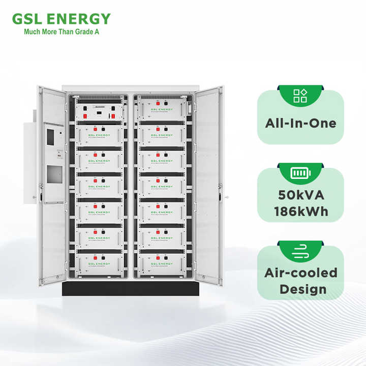 GSL Energy 50kVA 186kWh All-In-One Energy Storage System Fast Install ...
