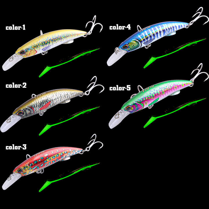 FJORD Best Selling 90mm50g Glowing Night Fishing Lures Saltwater ...