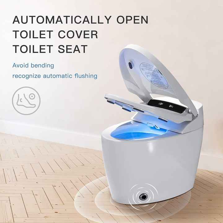 Smart Toilet with Bidet - Advanced Remote Control Features