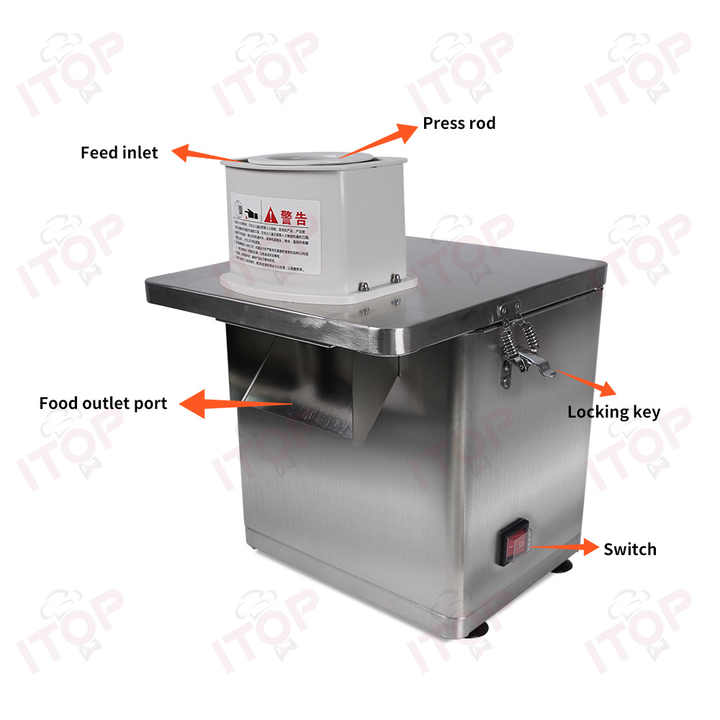 220v Electric Potato Slicer Machine Stainless Steel Wolf Tooth Potato ...