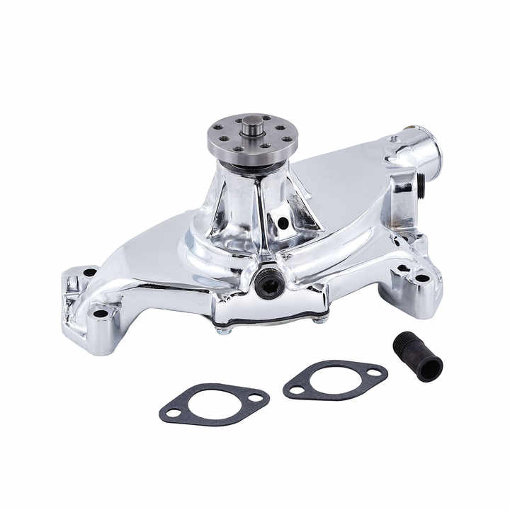 Chrome Aluminum Short Water Pump SWP Fits Chevy Big Block BBC 396 402 ...