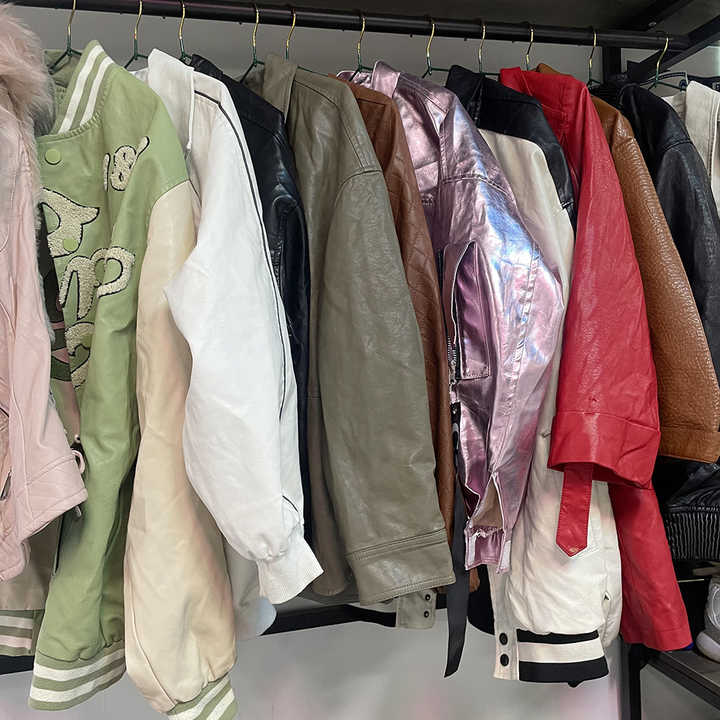 Wholesale A-level Second-hand Leather Jackets for Men and Women Clean ...