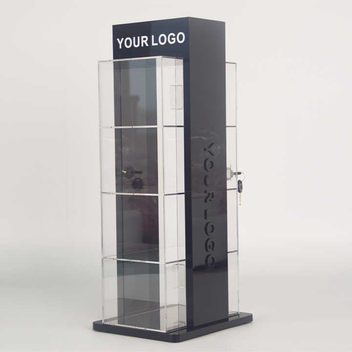Custom Acrylic Display Stands with Door and Key - High Quality