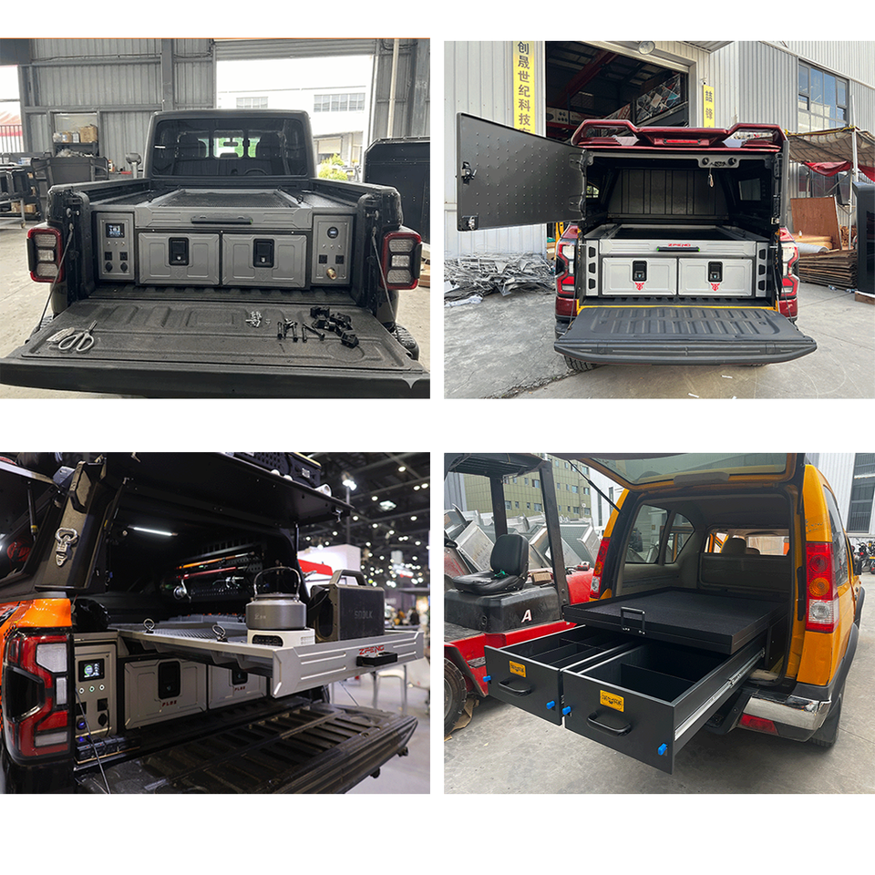 Heavy-Duty Off-Road Truck Bed Camper Module with Built-in Water Tank ...