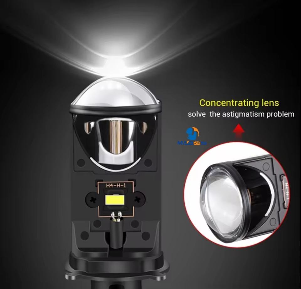 Factory's Newest 70W 16000LM H4 LED Headlight Bulbs Mini Projector Lens ...