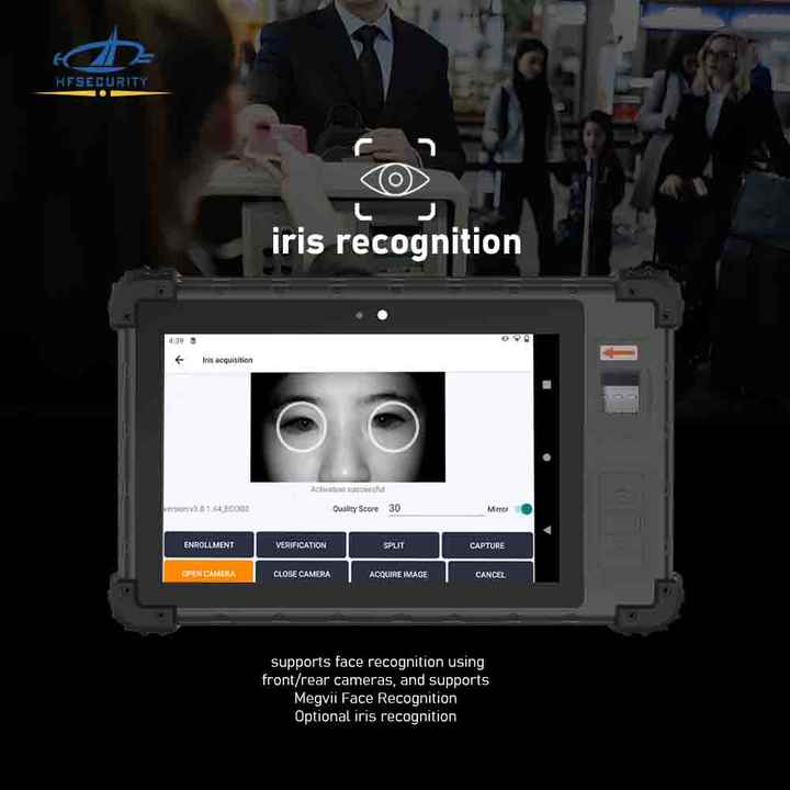 HFSecurity FP08 FAP10 NFC Passport Fingerprint Scanner Tablet Iris Recognition Android Biometric ...