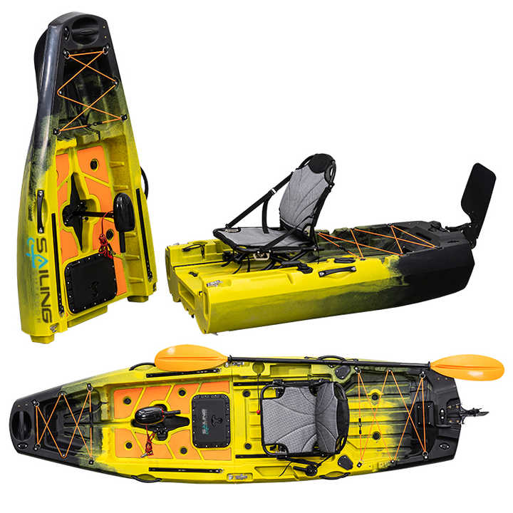 Sailing Outdoor 10FT LLDPE 1 Person Single 2 Piece Modular 3m Kayak ...