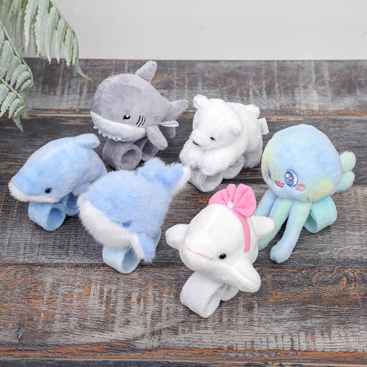 New Trend Clap Ring Plush Toy Bracelet Sea Animal Doll Cute comfort Rag ...