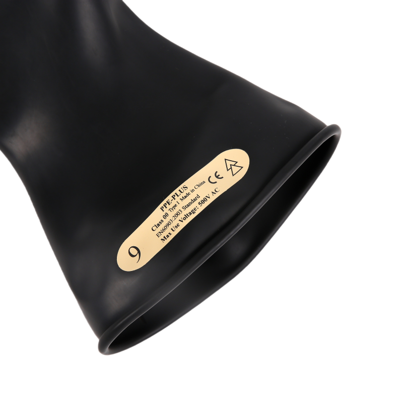 ASTM D120 Custom Latex Gloves 500V Voltage Class 00 Insulation ...