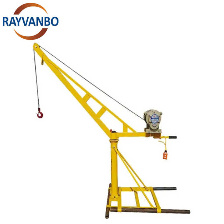 Mini Crane Portable Lifting Equipment With Electric Winch 200kg 300kg 500kg 800kg 1000kg ...