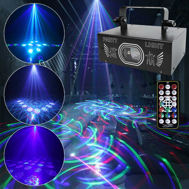 DMX Animation 3D Stage Laser Lights - 1000mw Projector