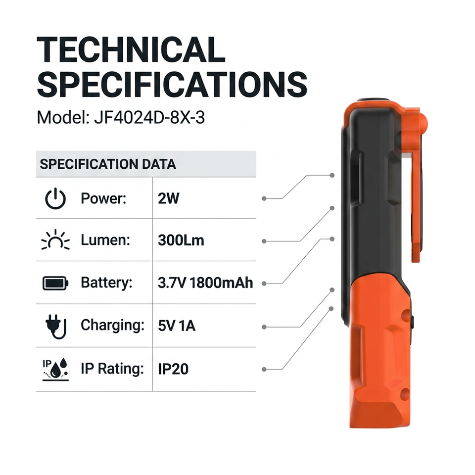 Portable Hanging LED Work Light, High Brightness, Hook Design for Car ...