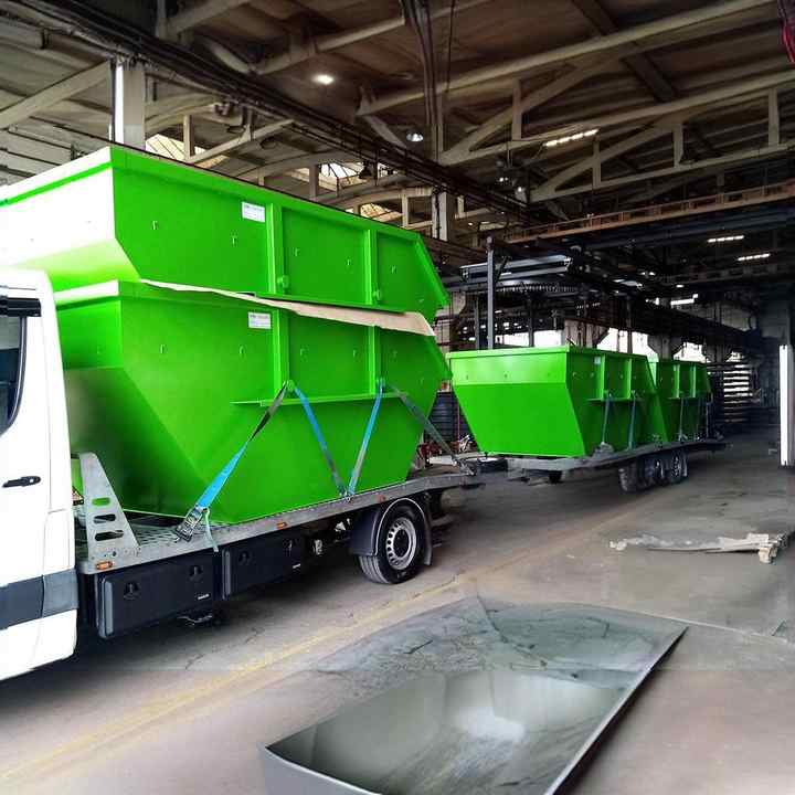 Heavy-Duty Outdoor Carbon Steel Skip Bin for Waste Disposal for Scrap ...