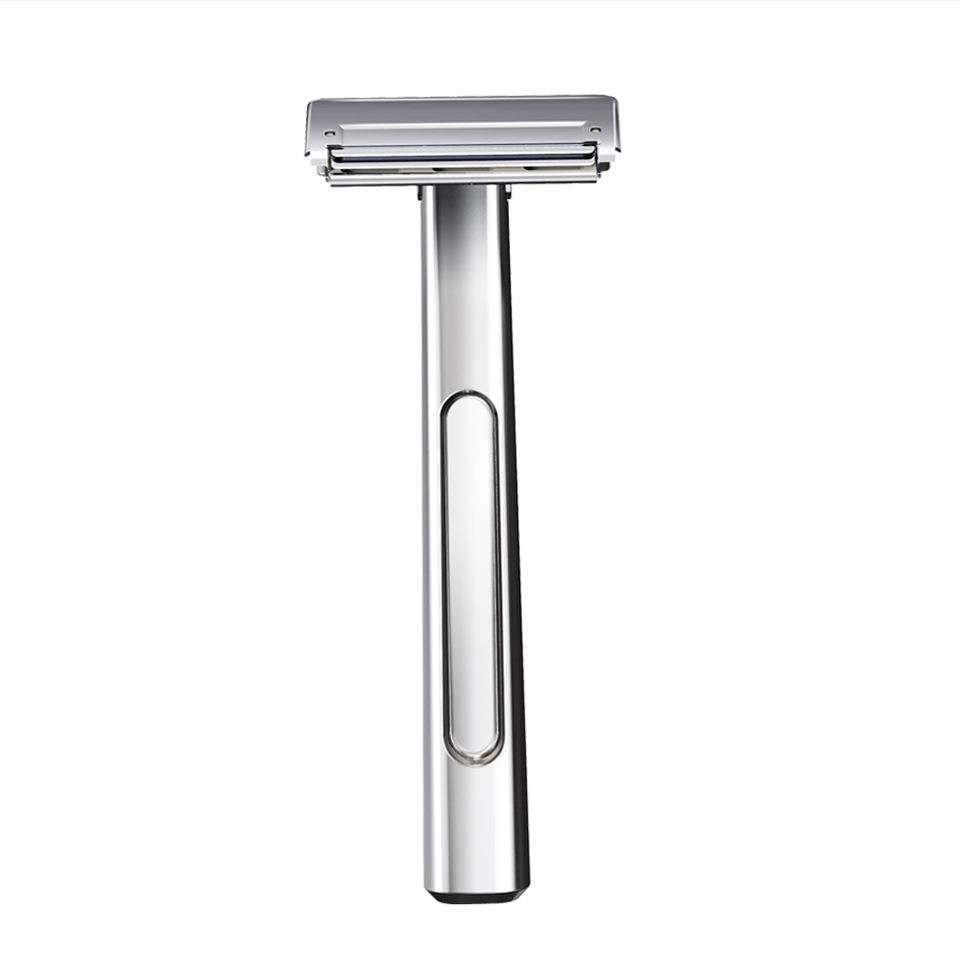 Eco-friendly Double Half Blade Safety Razor Stainless Steel Beard Care ...