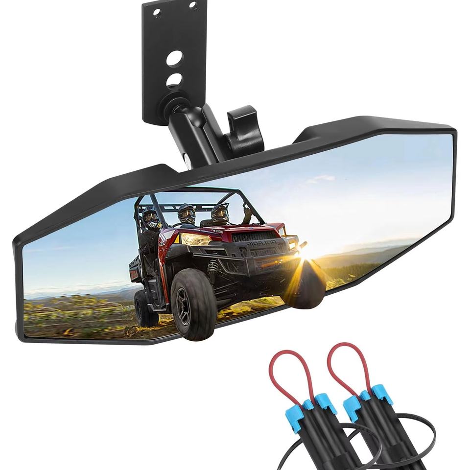 Polaris Ranger Rear View Mirror, Adjustable Center Rear View Mirror for ...