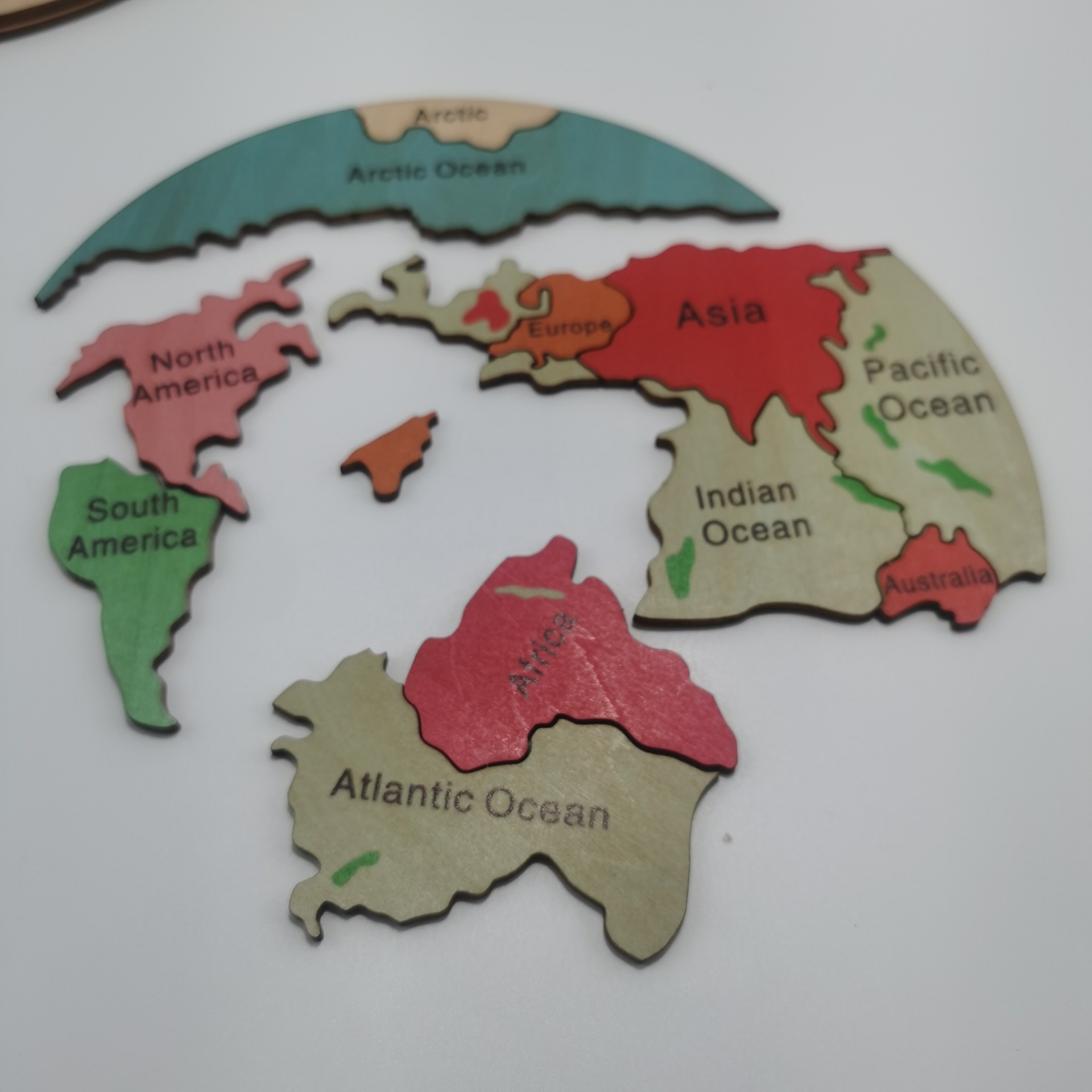 Charming Wooden Creations: Perfect maps of continents for Your Business
