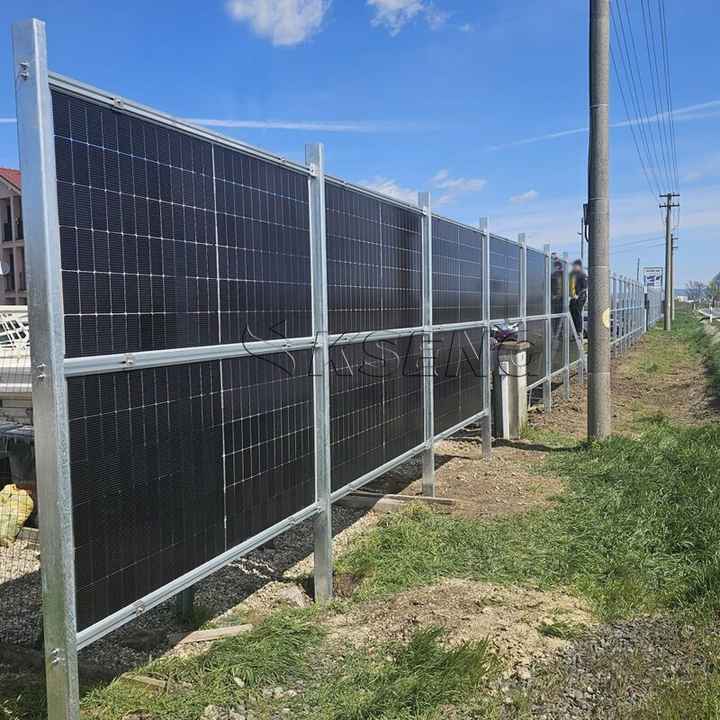 Optimized Vertical Solar Fence System for Ground Mounting