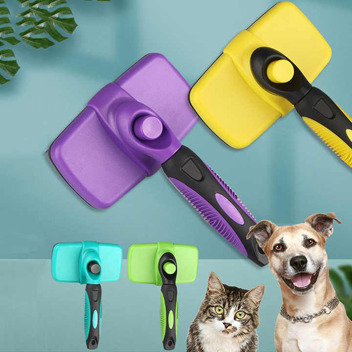 Pet Hair Removal Grooming One Button Self Cleaning Pet Hair Shedding ...