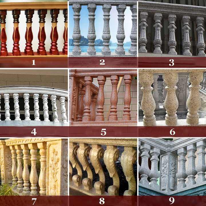 Multi-styles Outdoor Balcony Concrete Baluster Mold ABS Plastic ...