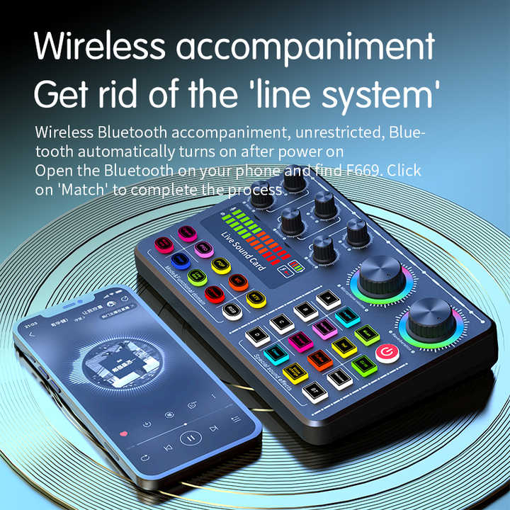Professional Live Streaming Audio Kit - Sound Card Mixer + Microphone ...