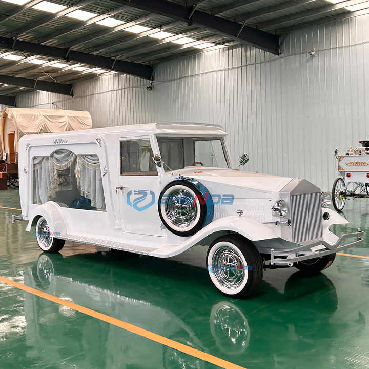 White Horse Hearse Funeral Car Special Transportation Electric Funeral ...