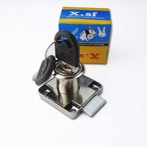 Nickel Plated Iron Material 138-22 Drawer Locks with Two Plastic Keys ...