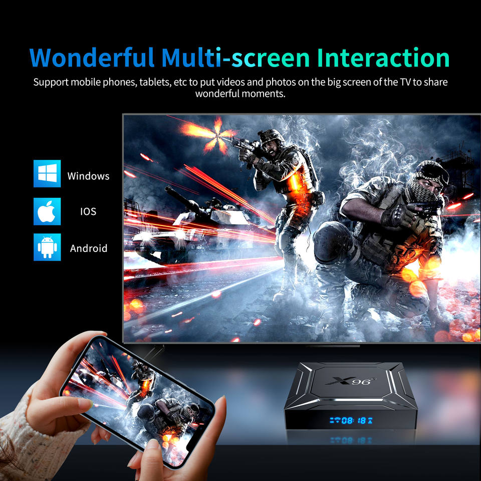 2025 X96 M200 Android 14 TV Box with Amlogic S905X5M, Voice Remote, 4K ...