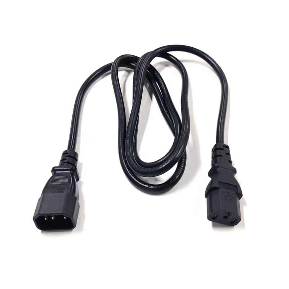 10A/250V IEC C14 to IEC C13 AC Plug Power Extension Cord Power Lead ...