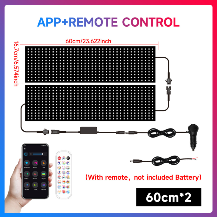 Animated Devil Eyes Screen Led Matrix Panel Led Display for Car and ...