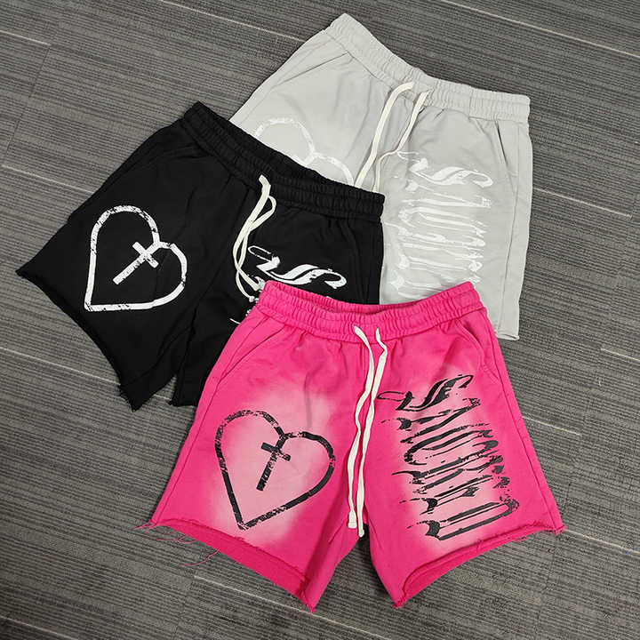 Custom Outdoor Running Sports Fitness Short Loosen 100% Cotton Street ...