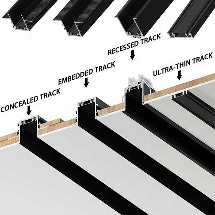 Euro Track Lighting Project - Magnetic Track 48V LED Lights