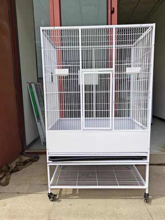 Very Large White Parrot Cage Outdoor Aviary - BAIYI
