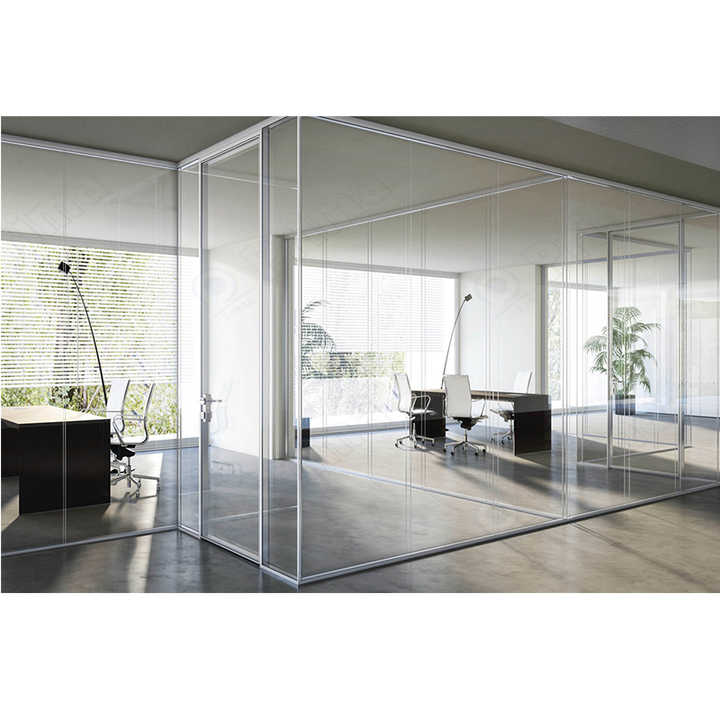 Frameless Clear Glass Partition Wall for Meeting Rooms