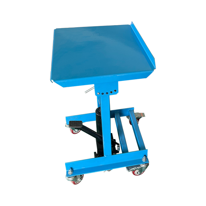 Hydraulic Tilt Work Table Manual Lift Machine Trucks Warehouse 150kg ...
