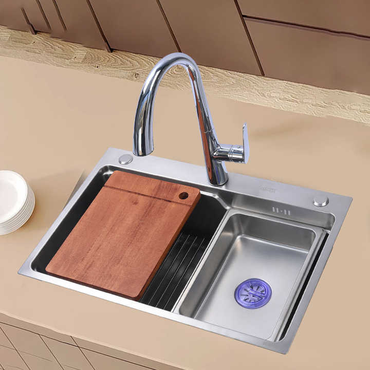 304 Stainless Steel Kitchen Sink Multi-Function Nano Countertop Undermount Waterfall Kitchen ...