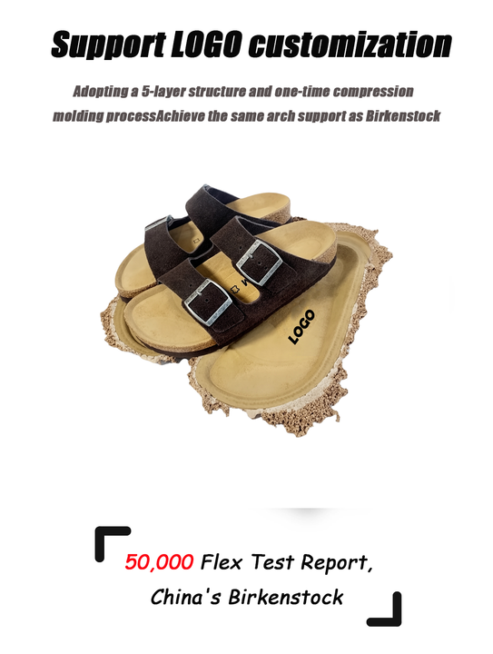 Handmade Premium Leather Birken Cork Sandals | German Orthopedic Cork ...