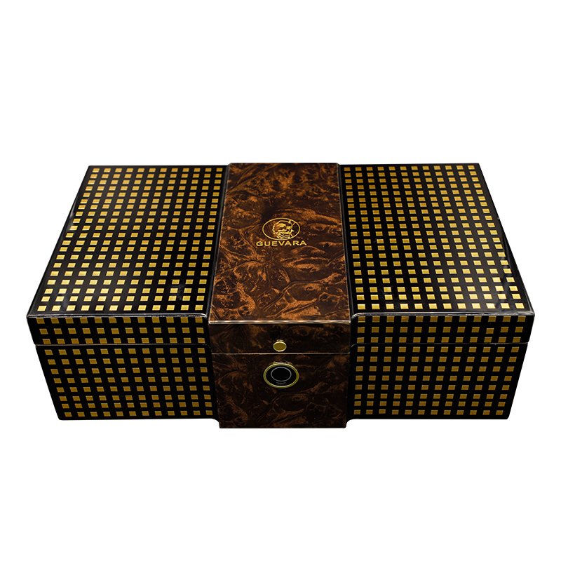 New Design Guevara Electronic Fingerprint Lock Cigar Humidor