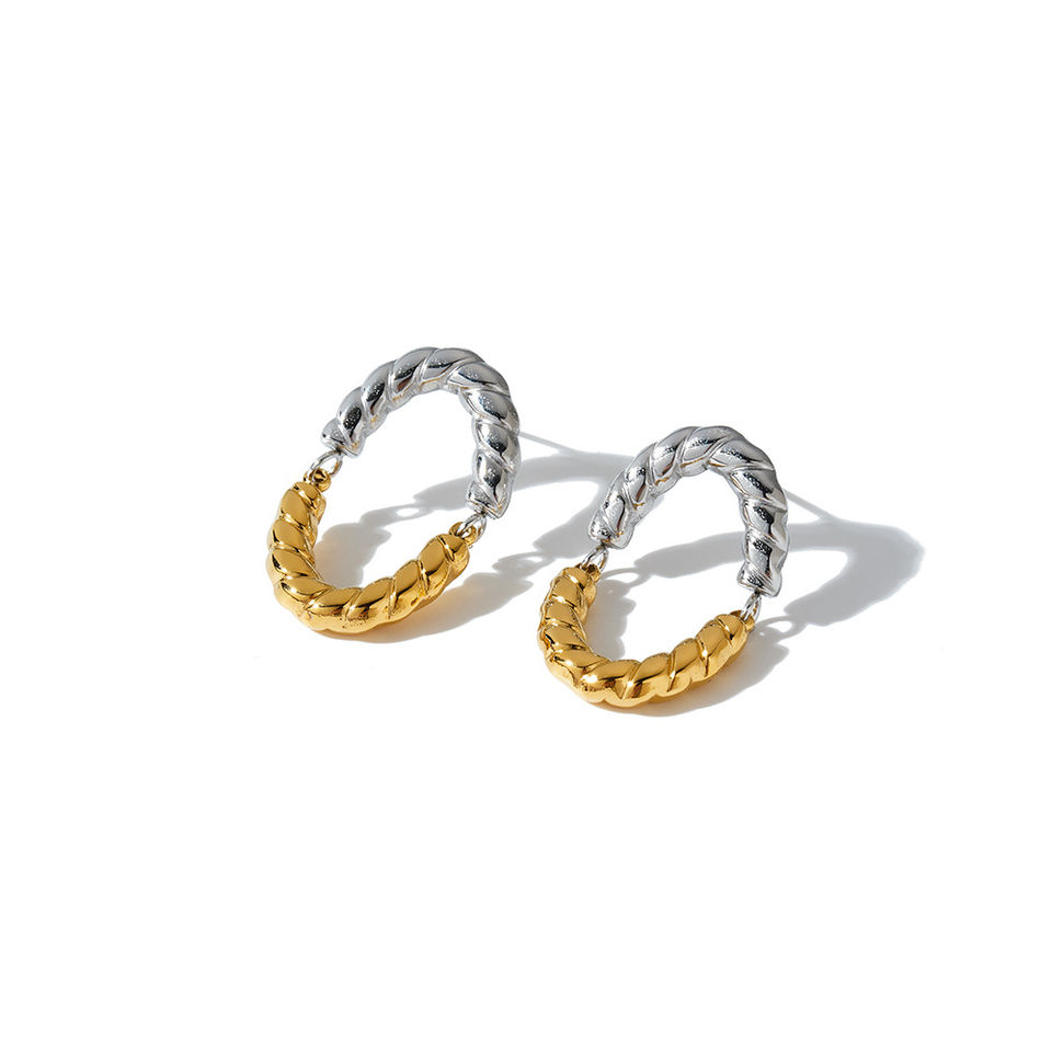 Wholesale Fashion Statement Jewelry 18K Gold Plated Stainless Steel ...