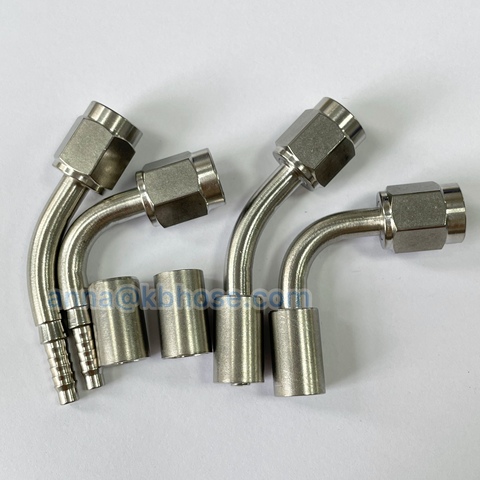 SAE J1401 1/8 Flexible pre-made braided brake lines hose with billet ...
