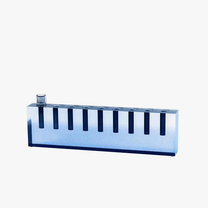 Modern Acrylic Hanukah Judaica Menorah Candlestick Shabbat Crystal ...