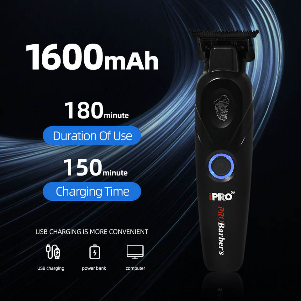 IPRO Professional High-Speed Cordless Electric Hair Trimmer Barber Shop ...