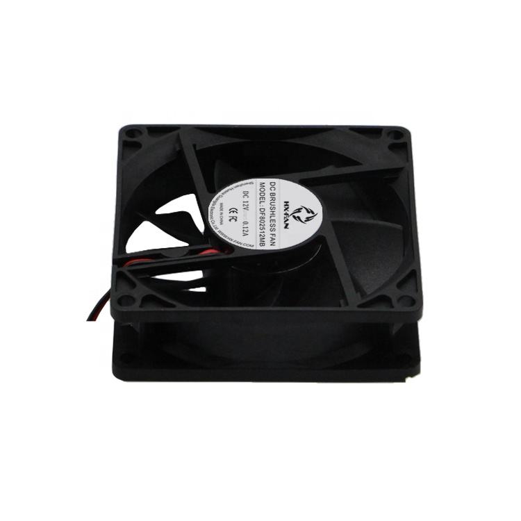 HXF8025 Dual Ball Bearing Axial High Static Pressure PWM Cooling Fan ...