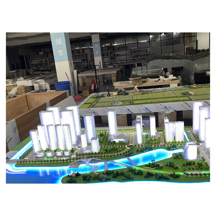 High Quality Miniature Architecture N Scale 3D Metal Model Building ...