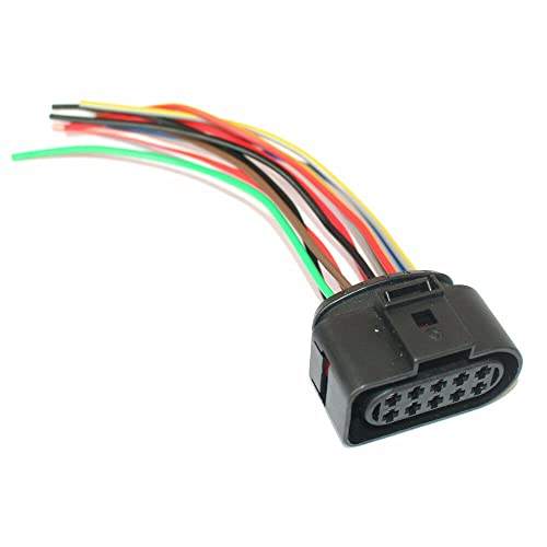 Headlight Wiring Pigtail Connector Plug 10pin 1J0973735 for AUDI A3 VW ...