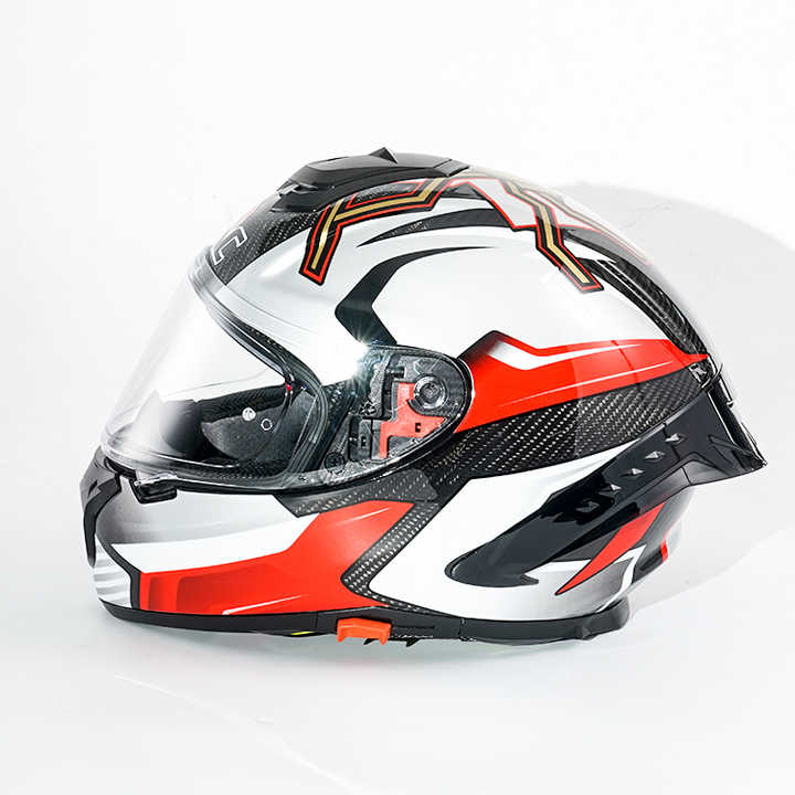 Custom Full Face Helmet Motorcycle Carbon Fiber Double Visor