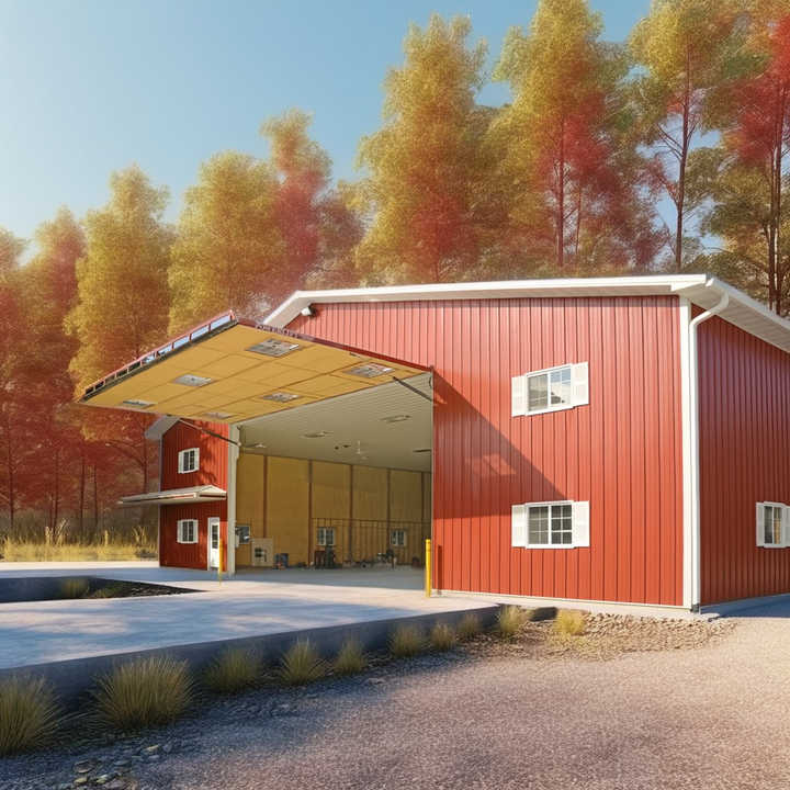Steel Structure 3D Model Design Prefab Warehouse Building Carport Frame Industrial Building Barn ...