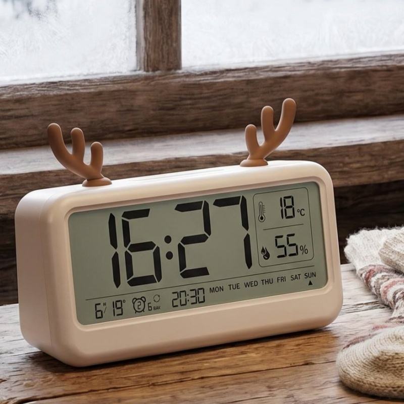 Custom Logo Wholesale Calendar Battery Powered Digital Clock Smart ...