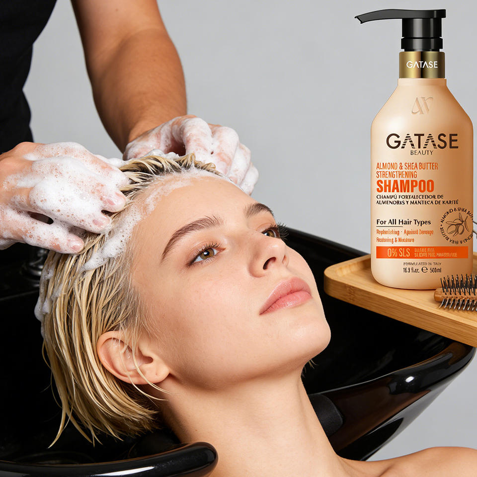 Almond & Shea Butter Strengthening Shampoo for Damaged Brittle Hair ...