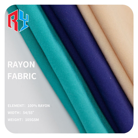 Rayon solid fabric, Rayon solid fabric direct from Shaoxing Reiy Imp ...