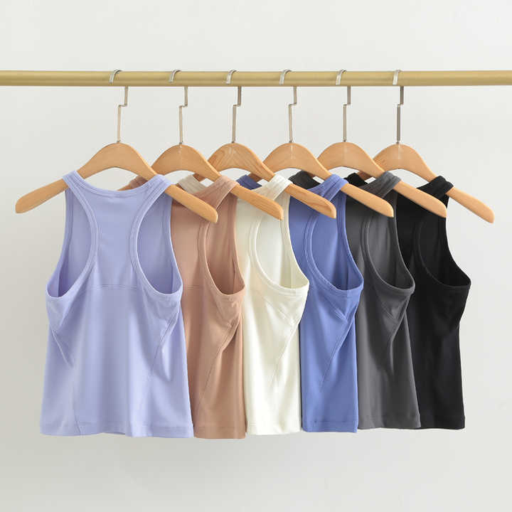 Women's Cool Breathable Cropped Fitness Tank Tops XL XS